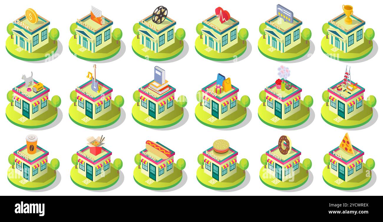 City shopping variety Stock Vector Images - Alamy