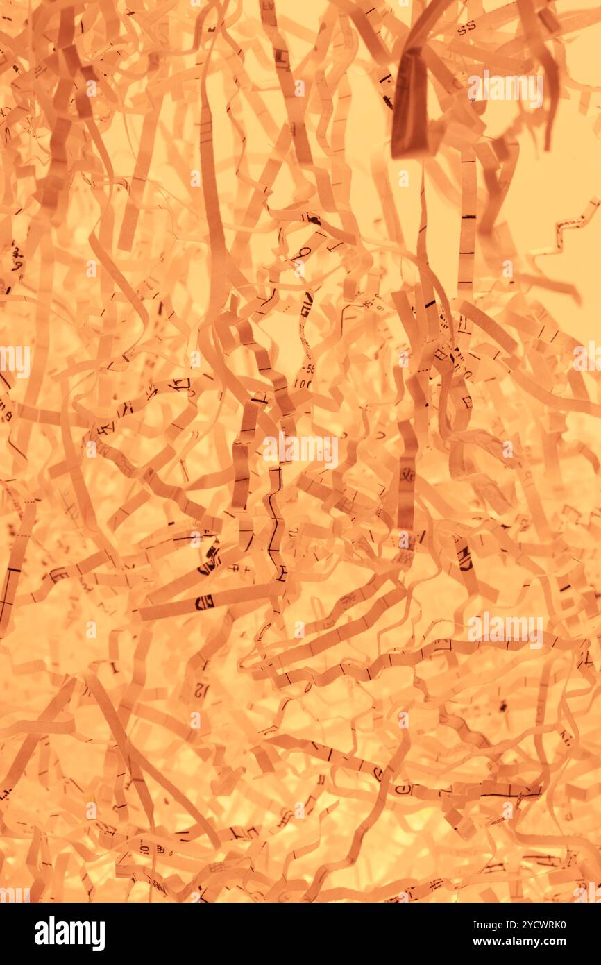 Shredded paper waste Stock Photo - Alamy