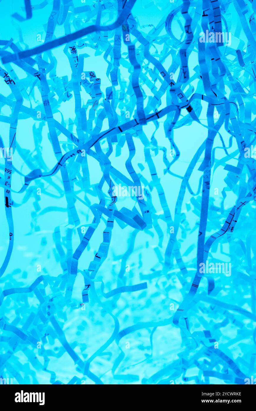 Shredded paper waste Stock Photo - Alamy