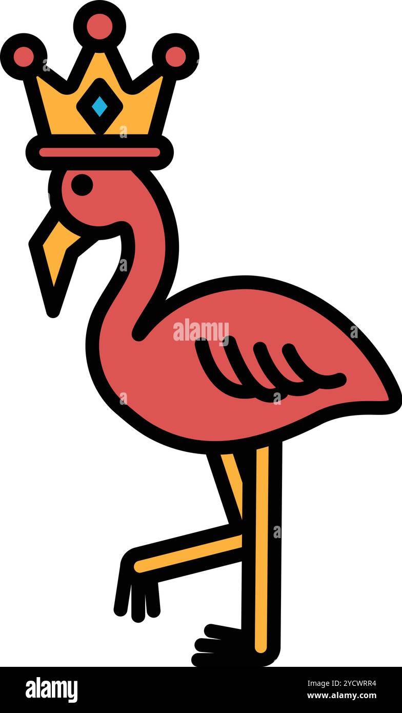 Cartoon king character illustration wearing Stock Vector Images - Alamy