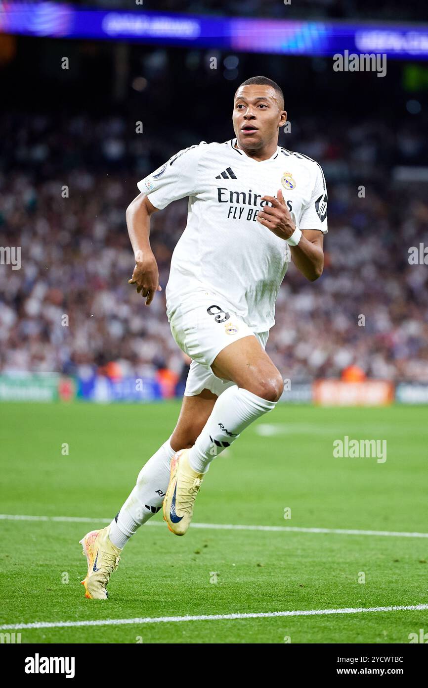 MADRID, SPAIN - OCTOBER 22: Kylian Mbappe of Real Madrid during the ...