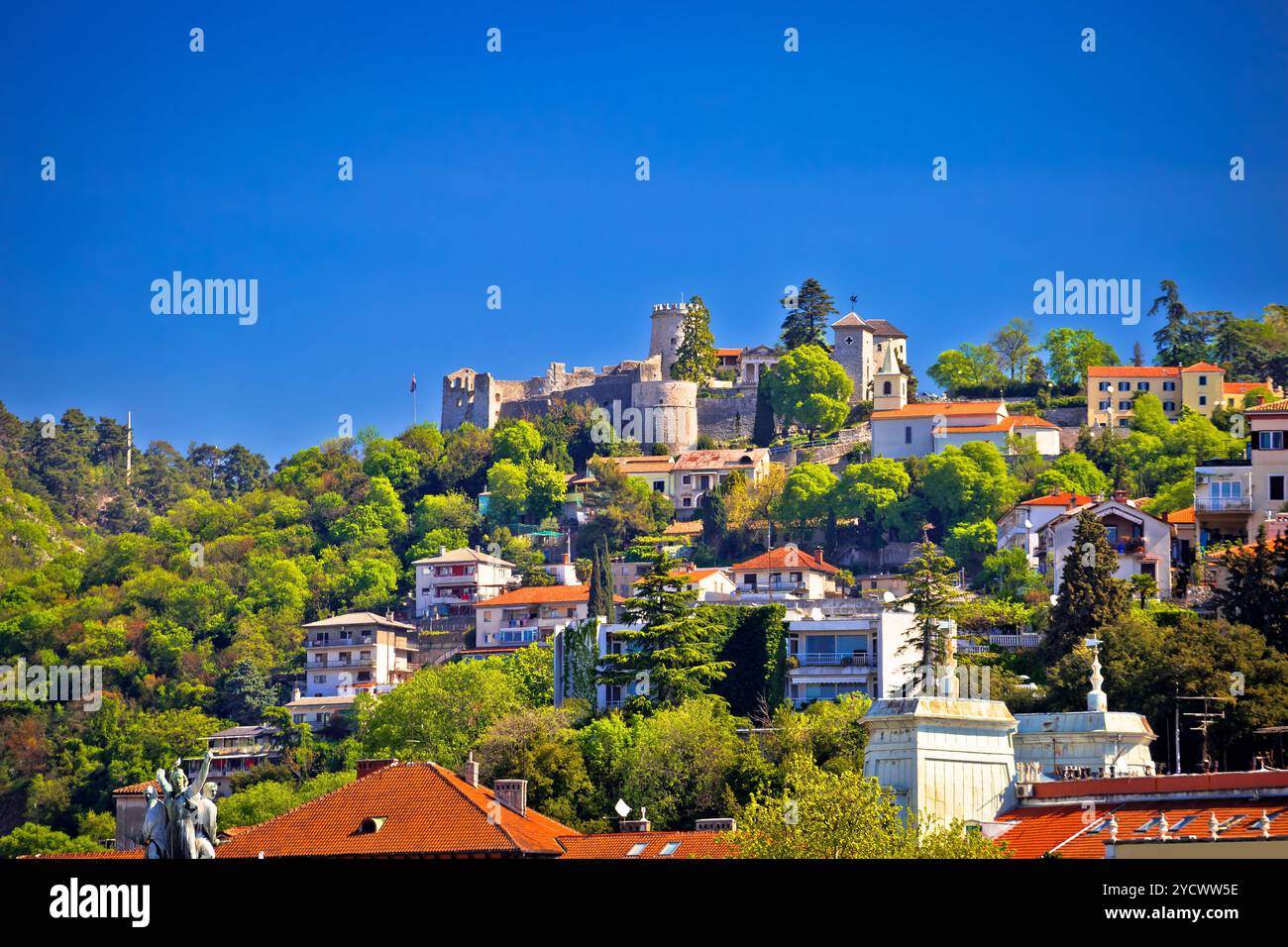 City of Rijeka Trsat sanctuary view Stock Photo - Alamy