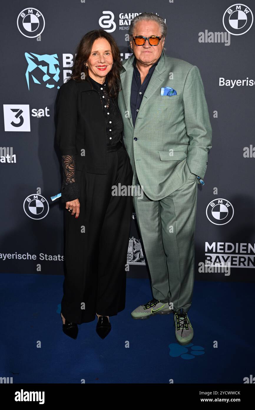 Munich, Germany. 23rd Oct, 2024. Actor Michael Brandner and his wife ...