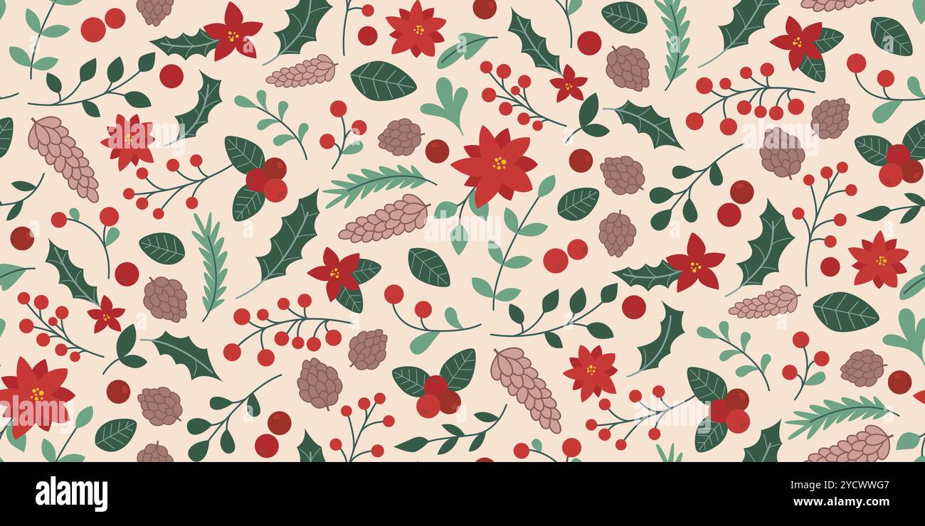 Festive new year seamless Stock Vector Images - Alamy