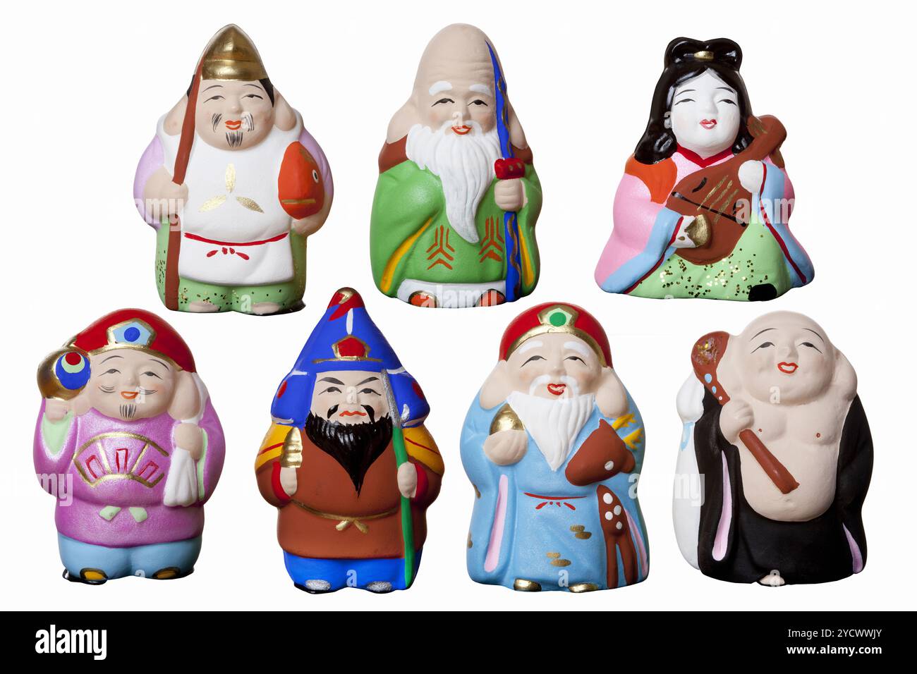 Seven gods of good fortune Stock Photo - Alamy