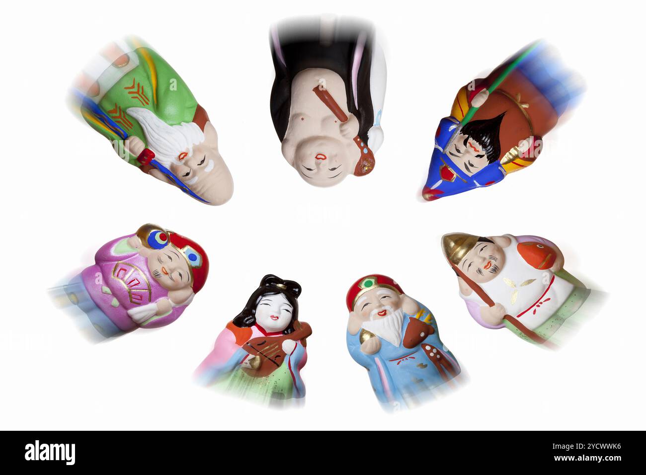 The seven lucky gods Cut Out Stock Images & Pictures - Alamy
