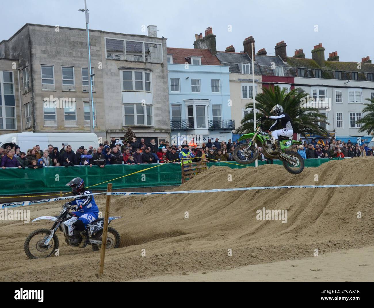 Motocross beach race Stock Photo - Alamy