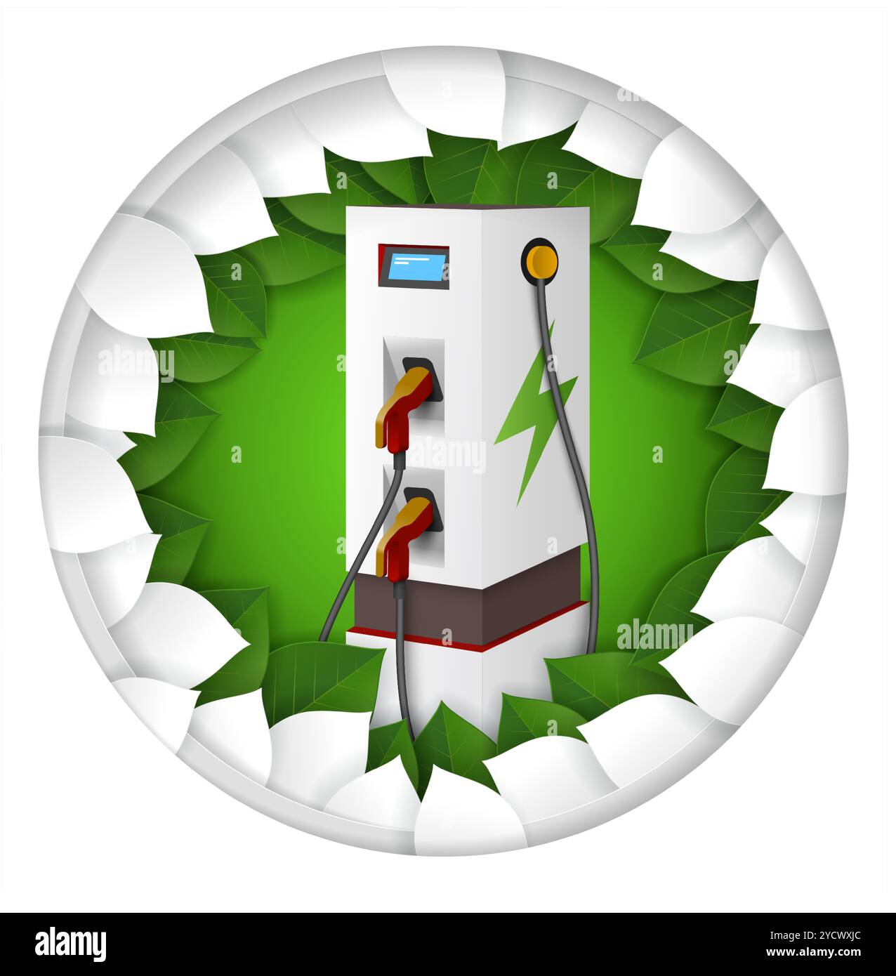 Electric and hybrid cars Stock Vector Images - Alamy