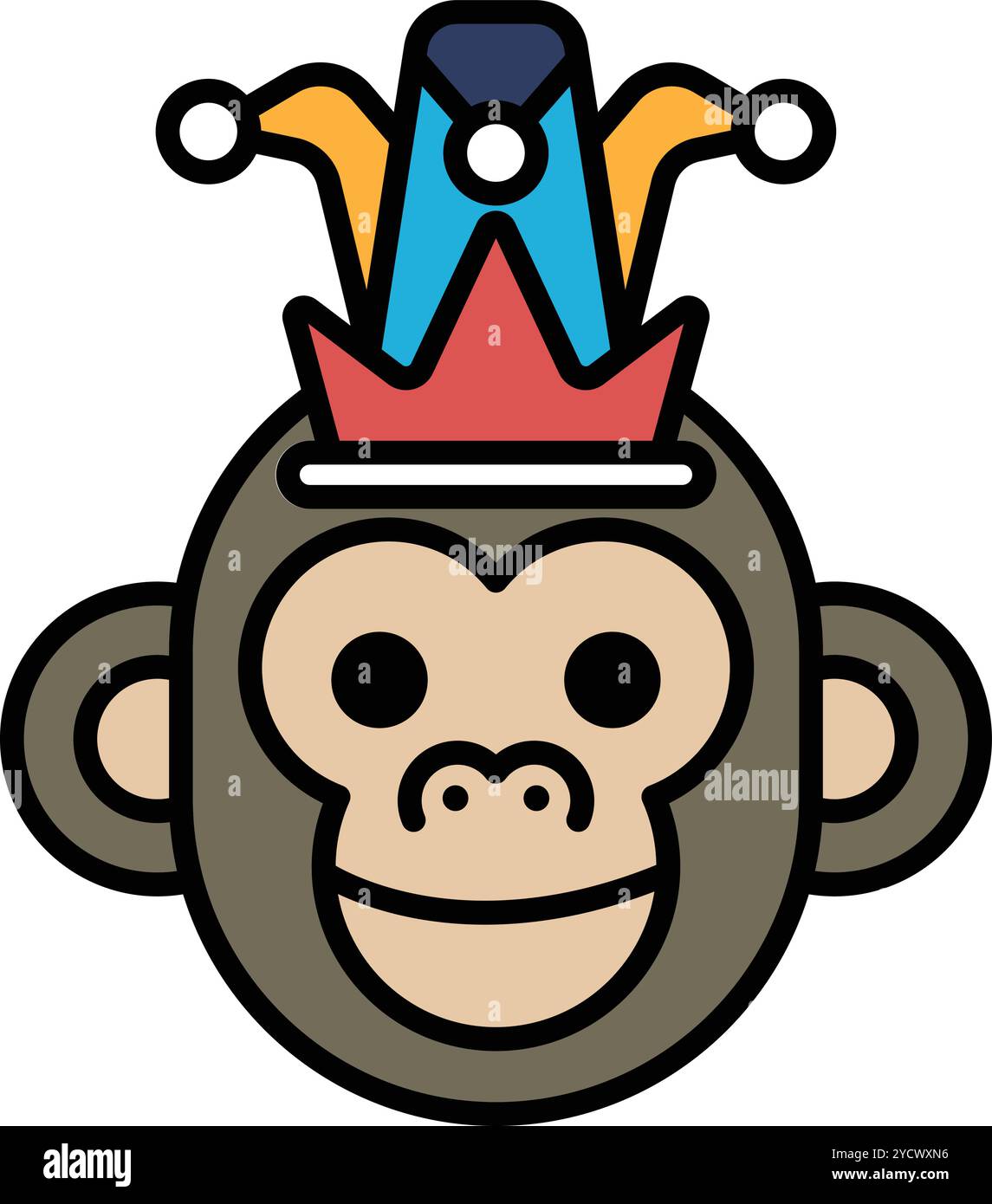 Cartoon monkey wearing hat hi-res stock photography and images - Alamy