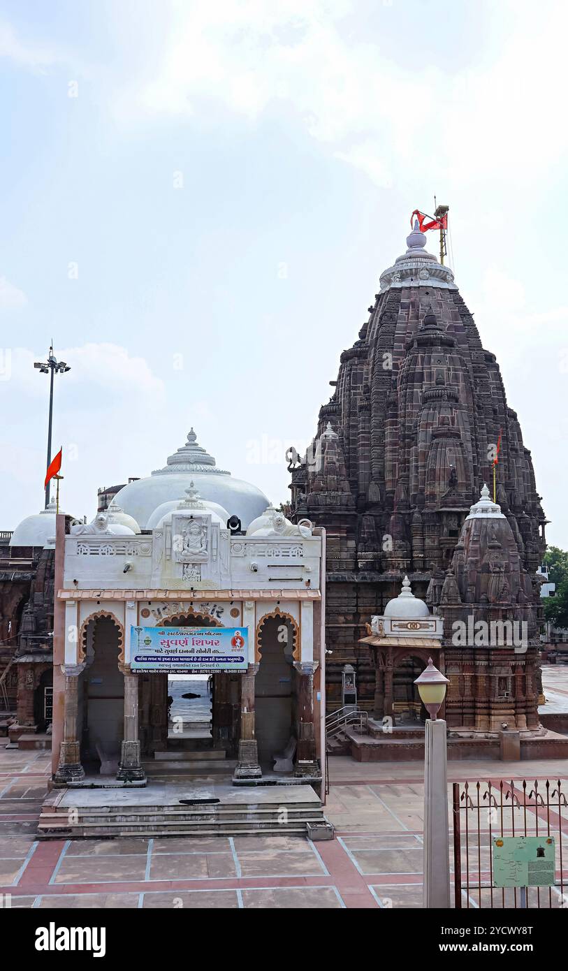 View of the carved 17th-century Hatkeshwar Temple, dedicated to Lord ...