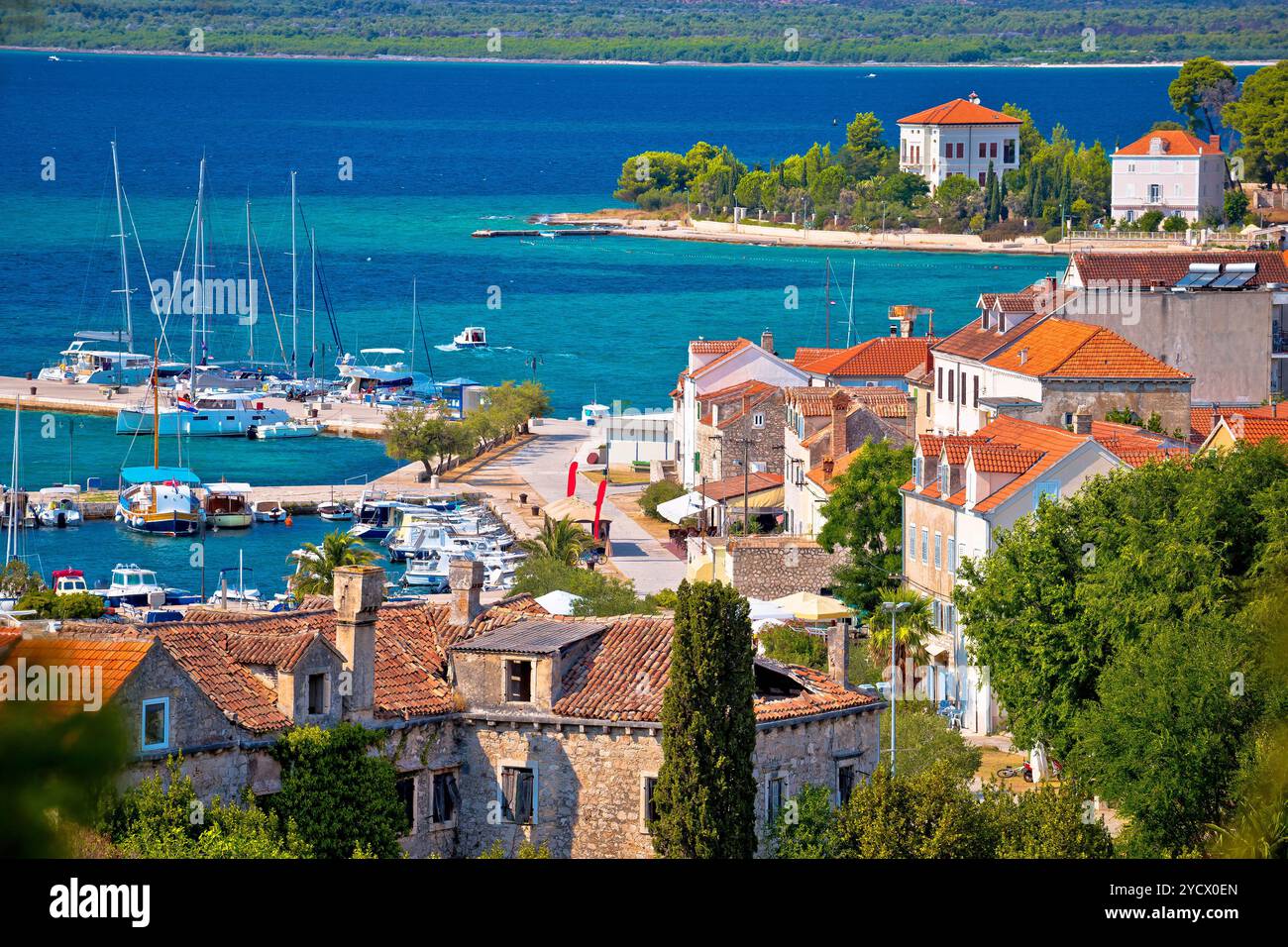 Island of Zlarin waterfront view Stock Photo - Alamy