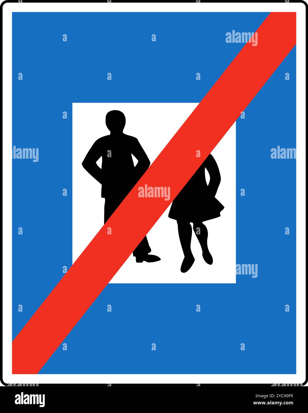End of pedestrian zone, Informational signs, Road signs in Austria ...