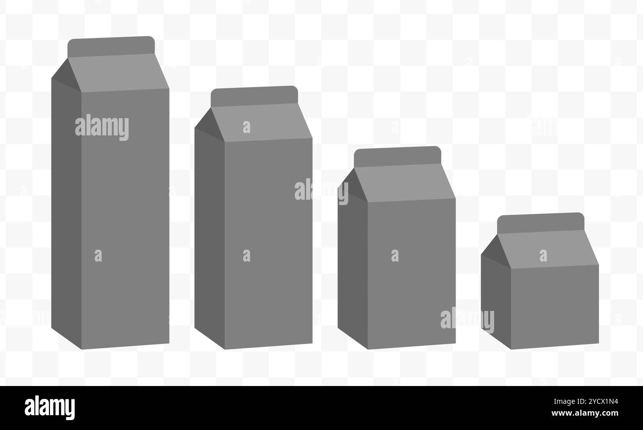 Carton packaging icon symbol. Packaging for liquid, Kefir, milk, juice ...