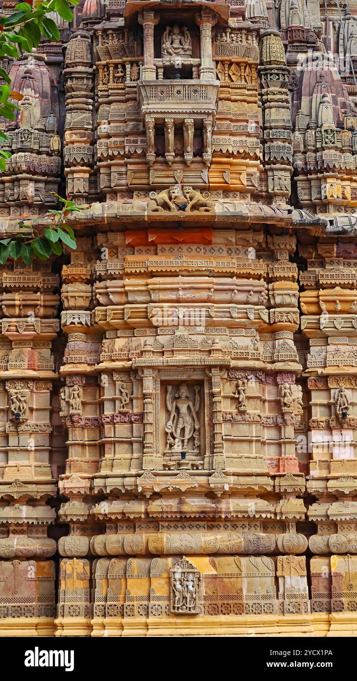 Backside carvings on Hatkeshwar Temple, Vadnagar, Mehsana, Gujarat ...