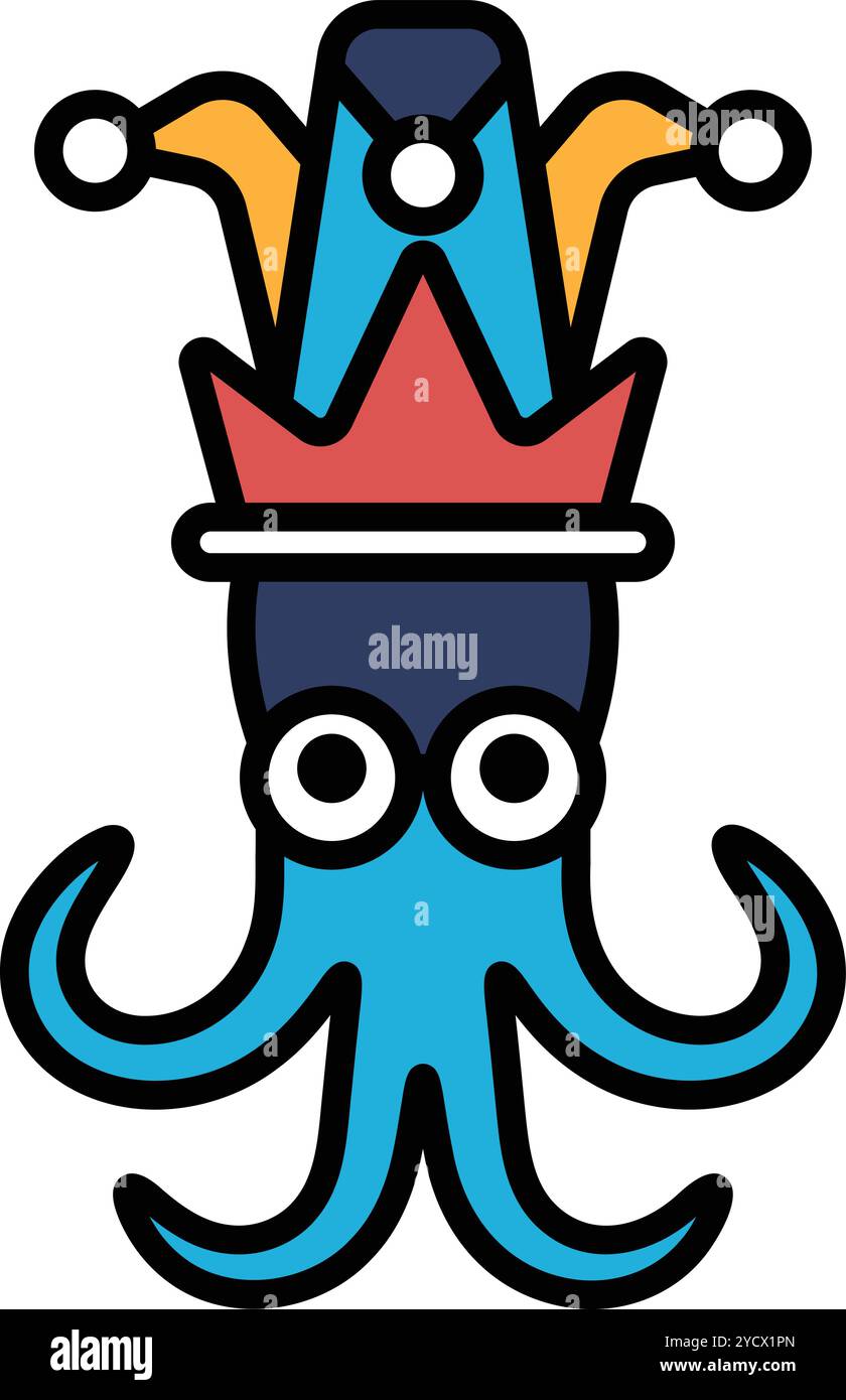 Squid head Stock Vector Images - Alamy
