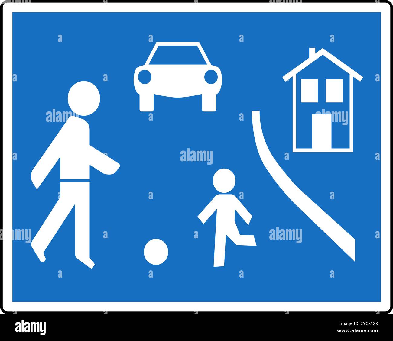 Residential street, Informational signs, Road signs in Austria (German ...