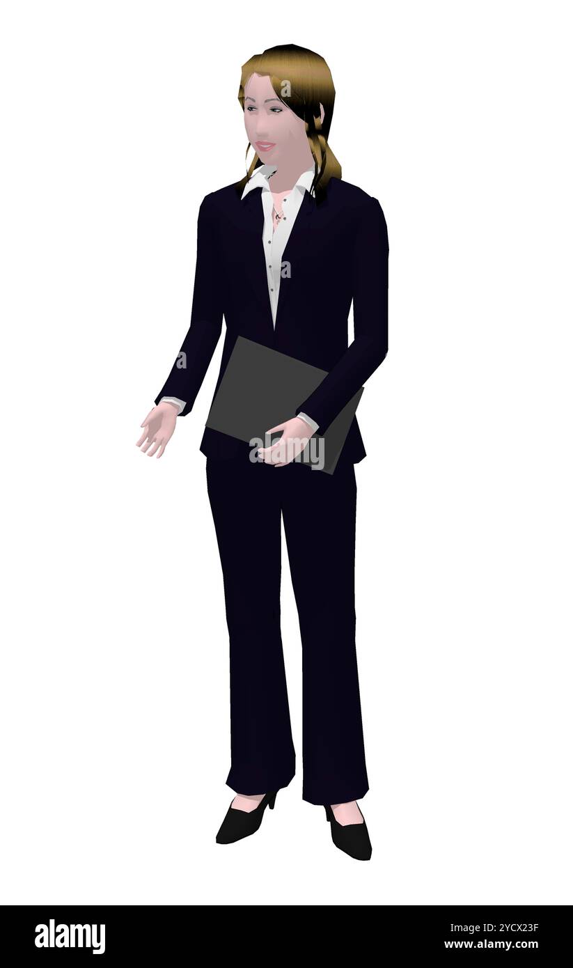 Lady standing Cut Out Stock Images & Pictures - Alamy