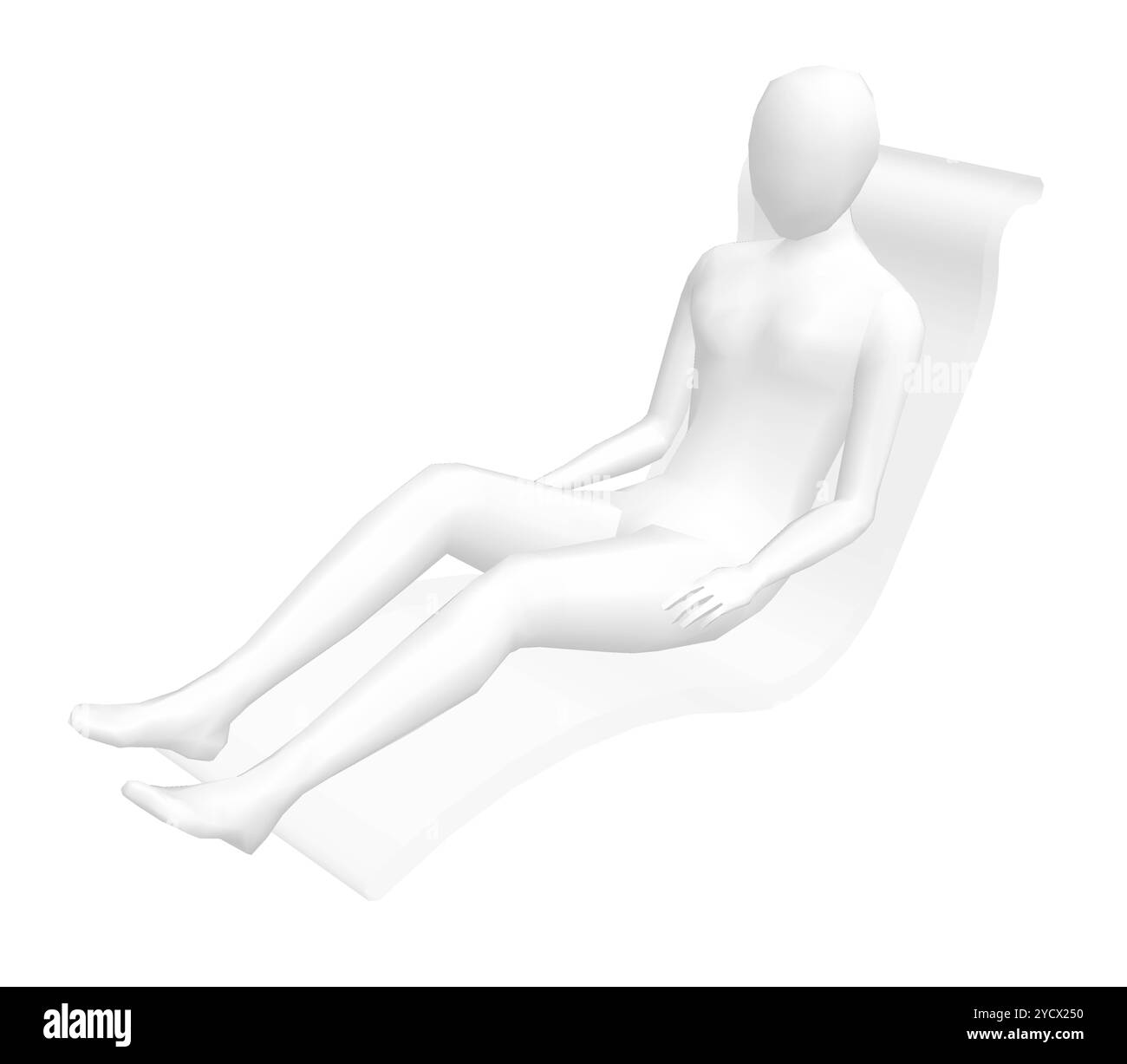 White Model reclining sitting White Model reclining sitting Stock Photo ...