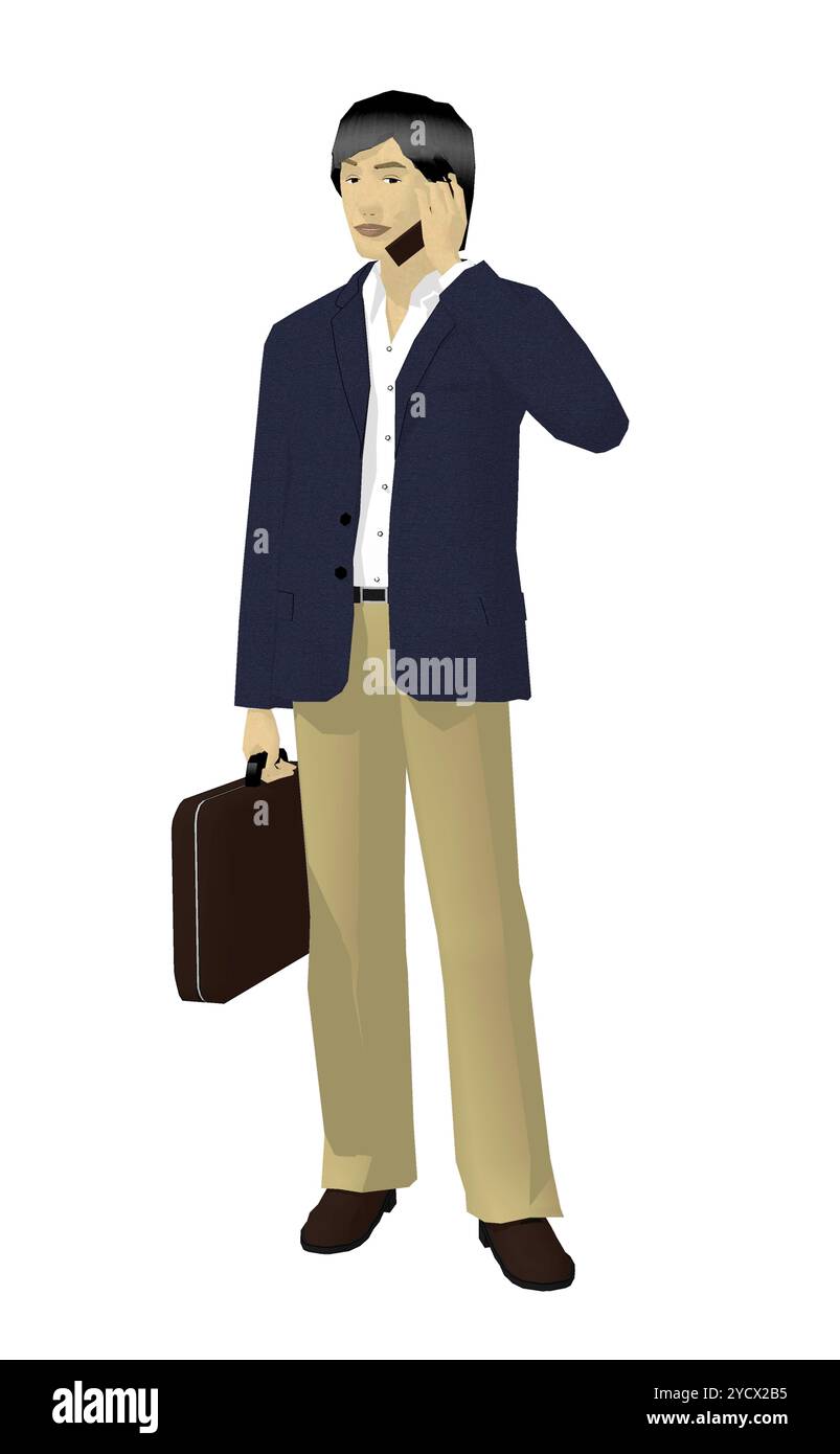 Mobile phone conversation on Cut Out Stock Images & Pictures - Alamy