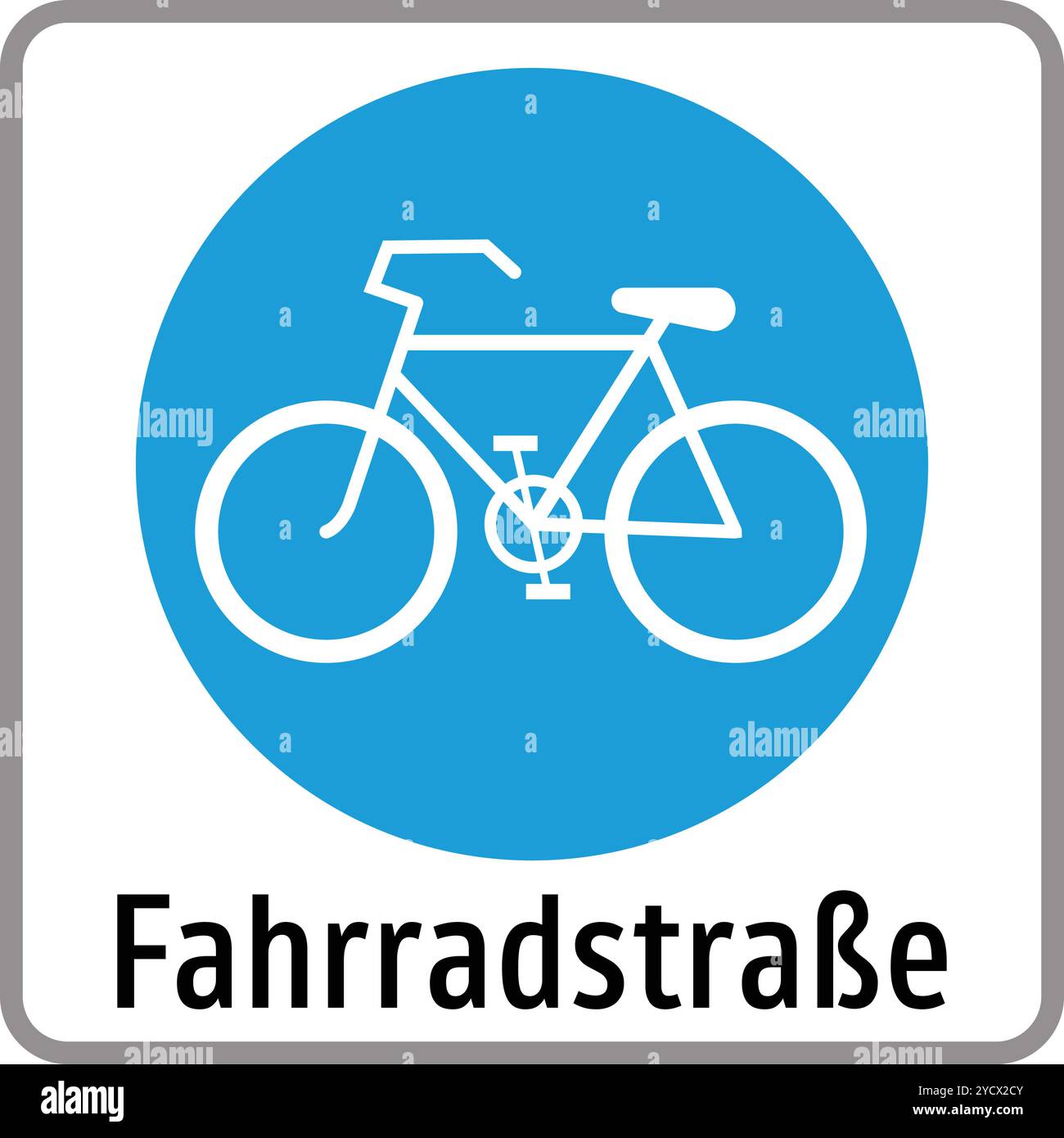 Road reserved for bicycle, Informational signs, Road signs in Austria ...