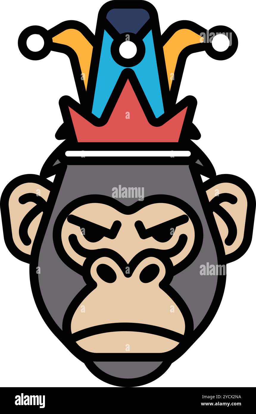 Angry gorilla character Stock Vector Images - Alamy