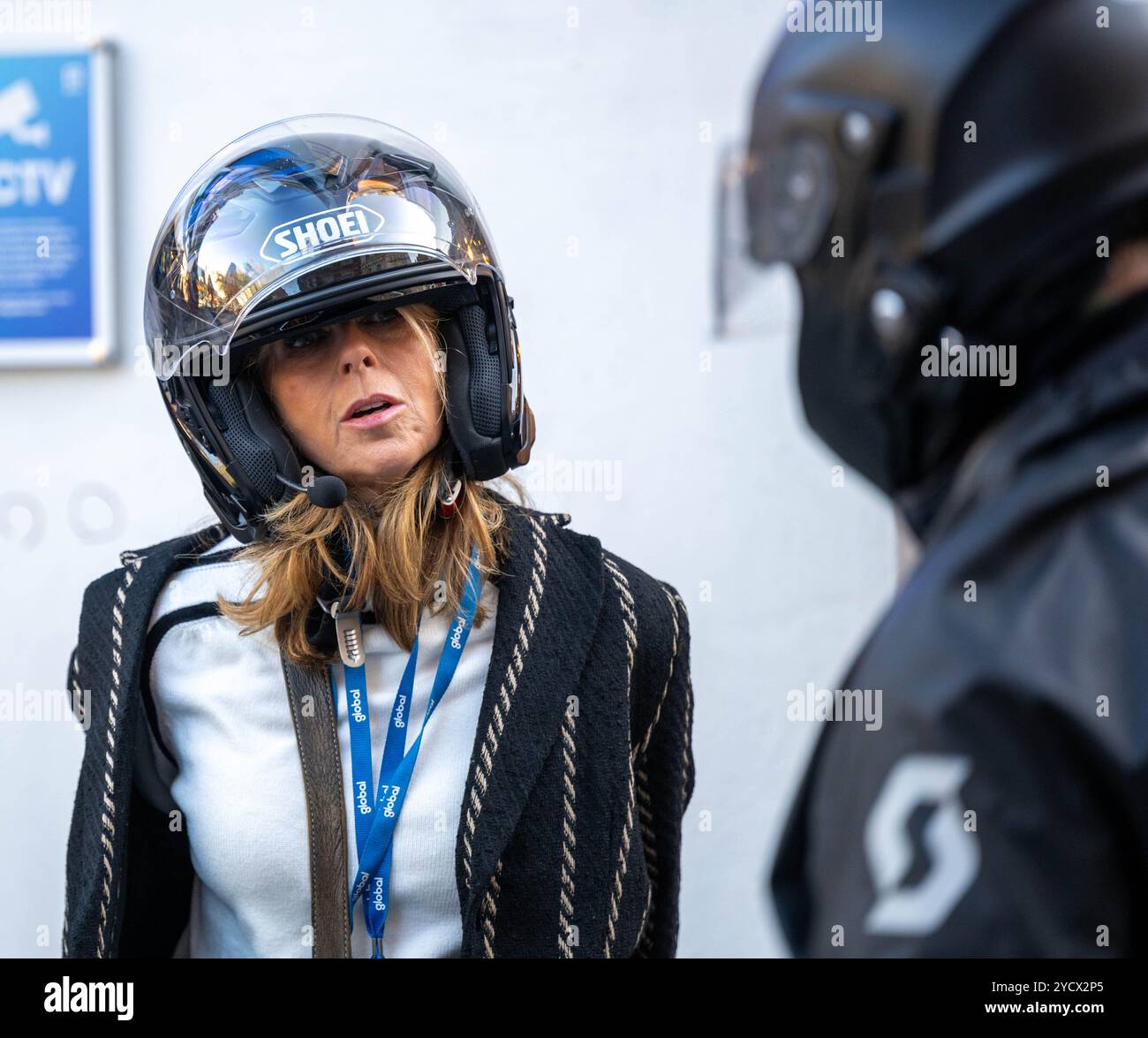 London UK 24th Oct 2024 Celebrity radio presenters outside Global Radio ...