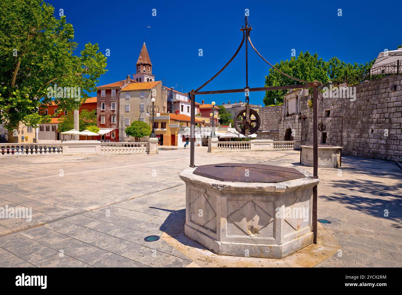 Zadar Five wells square and historic architecture view Stock Photo - Alamy