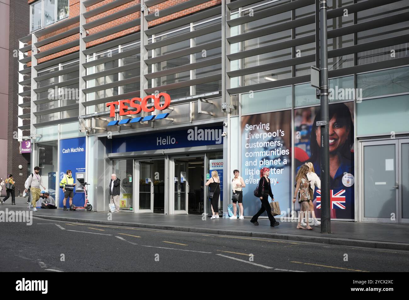 Tesco store in Hanover Street Liverpool City Centre Stock Photo - Alamy