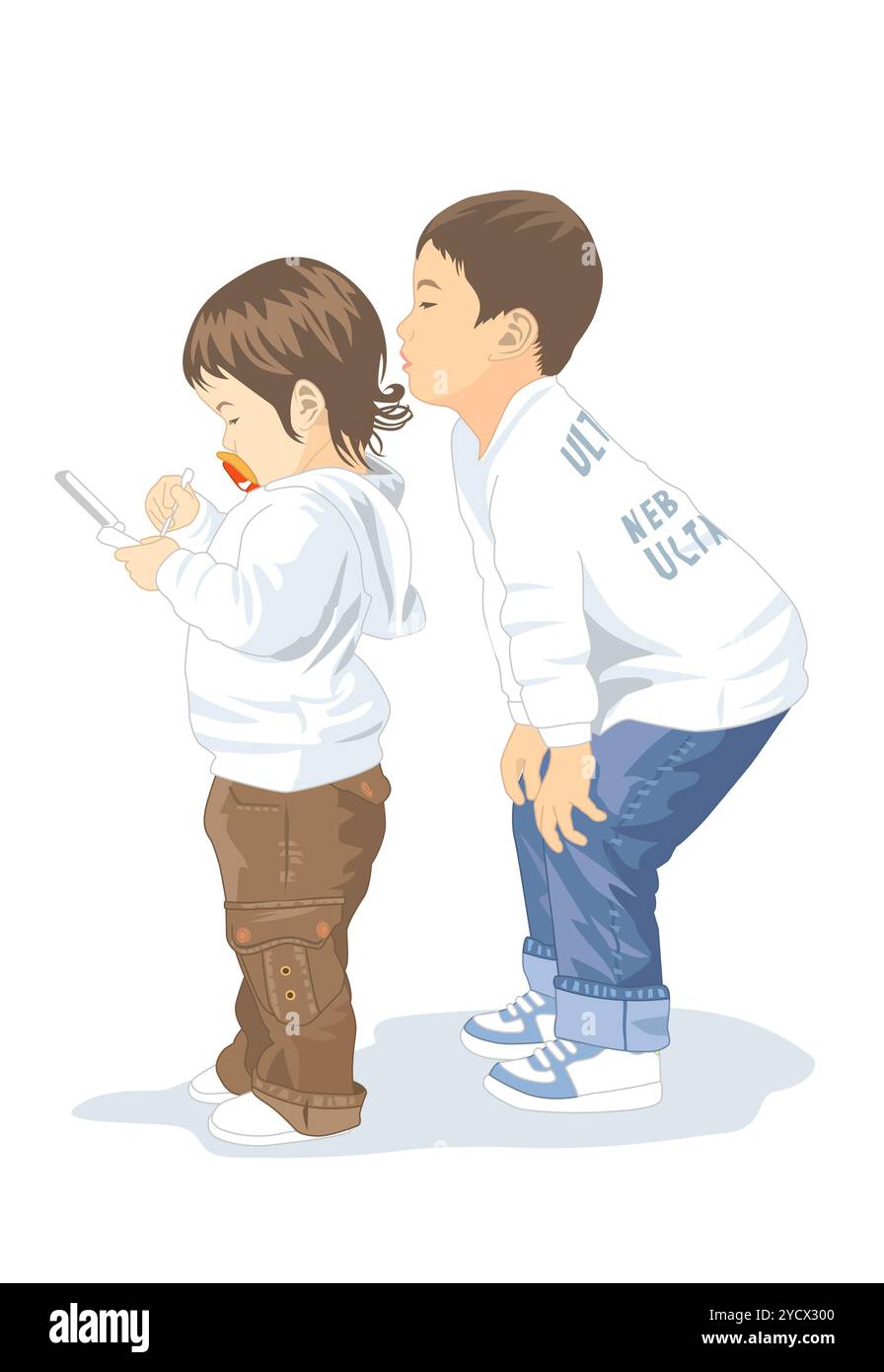 Children playing games Cut Out Stock Images & Pictures - Alamy