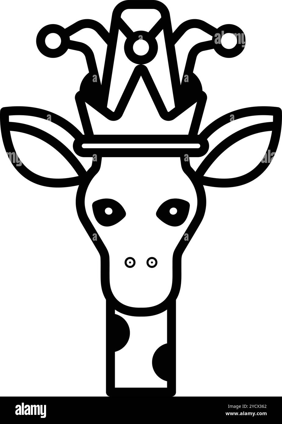 A giraffe with a crown on its head Stock Vector Image & Art - Alamy