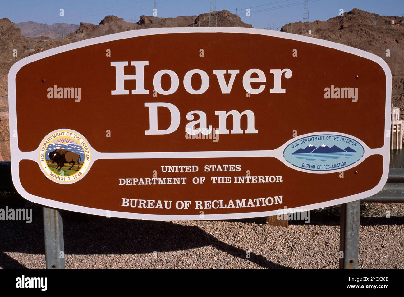 Hoover dam sign hi-res stock photography and images - Alamy