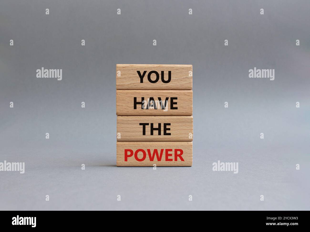 You have the Power symbol. Concept words You have the Power on wooden ...