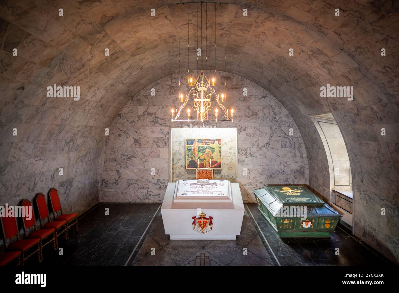 Oslo 20241015. Norwegian King Haakon and Queen Maud are laid to rest in ...