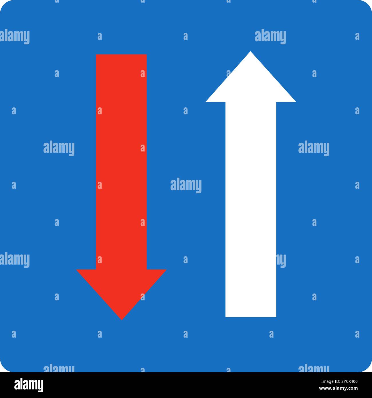 Oncoming traffic must give way, Informational signs, Road signs in ...