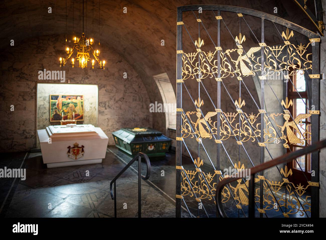 Oslo 20241015. Norwegian King Haakon and Queen Maud are laid to rest in ...