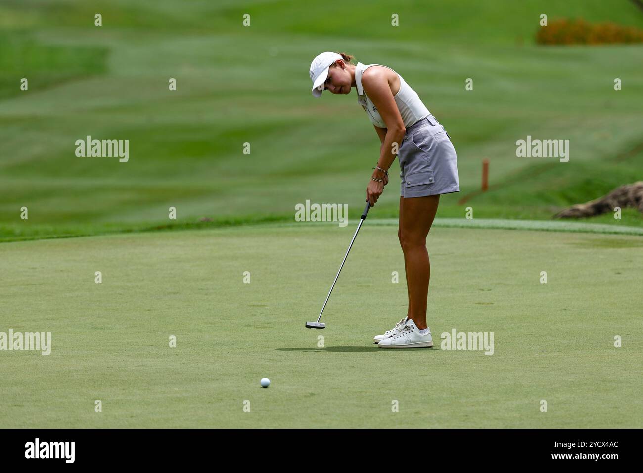KUALA LUMPUR, - OCTOBER 24: Nataliya Guseva play a shot during the ...