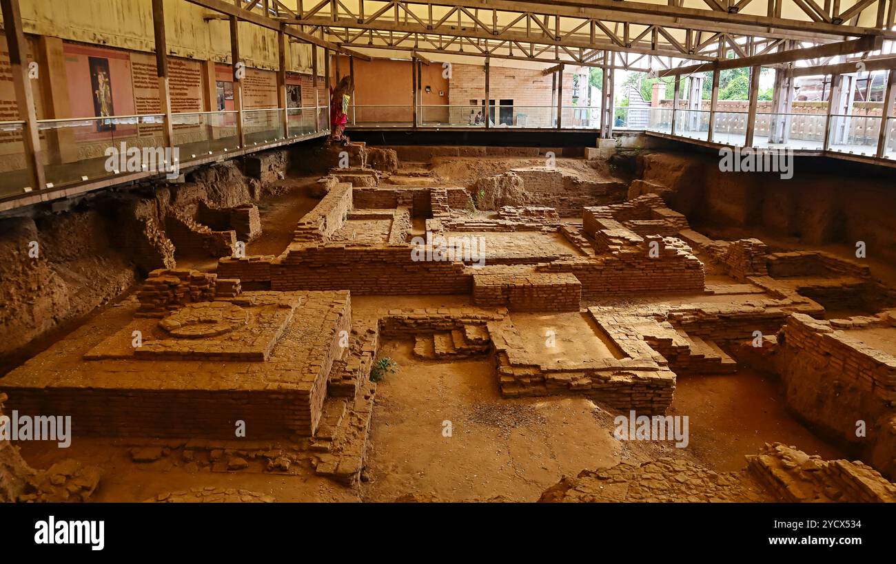 View of the ancient Buddhist monastery, dating back to 2nd - 7th ...