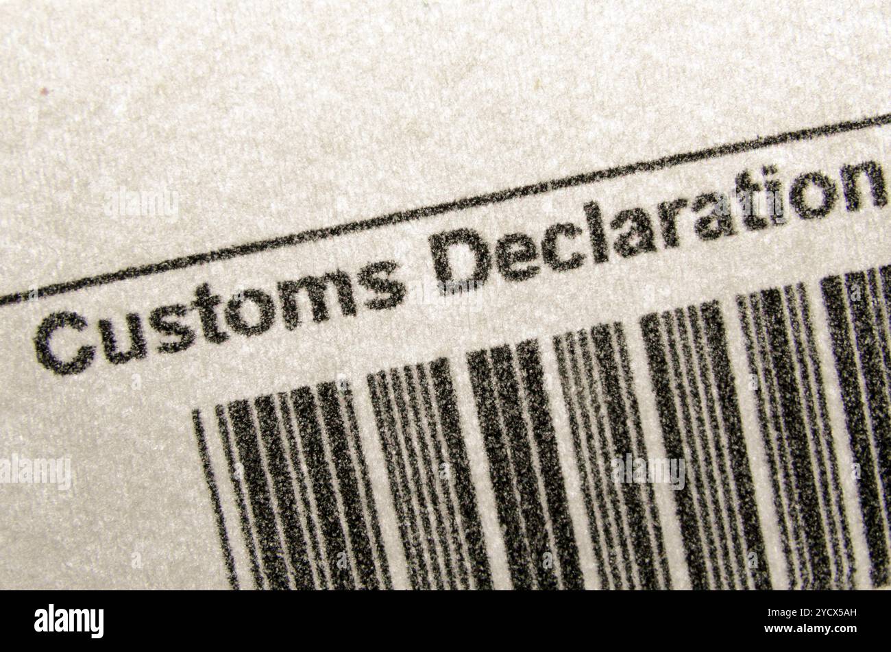 Customs declaration hi-res stock photography and images - Alamy