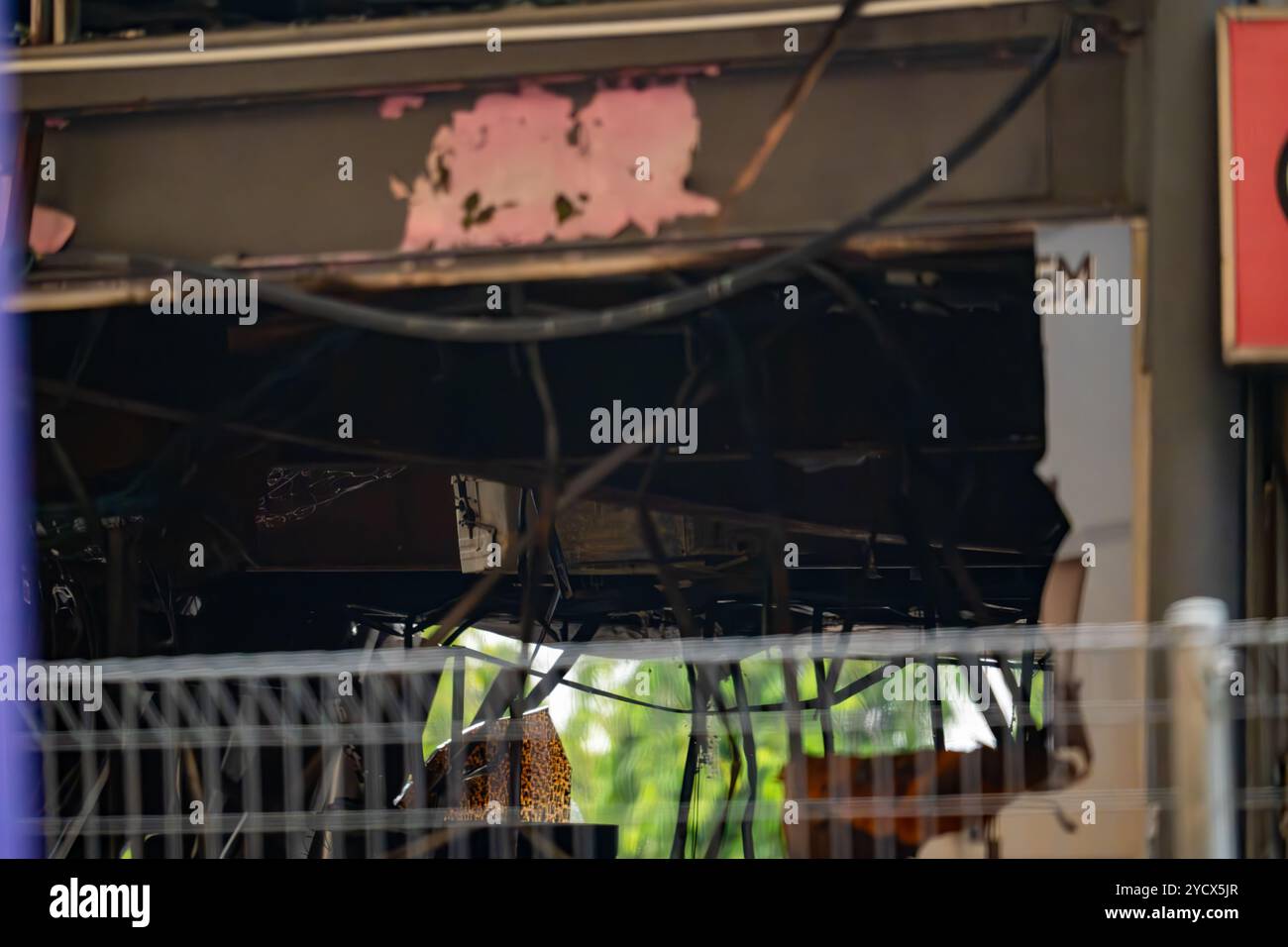 Images captures the devastating aftermath of a fire that ripped through ...