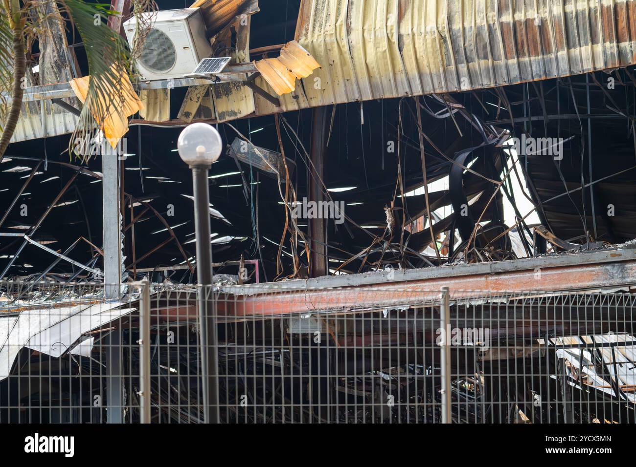 Images captures the devastating aftermath of a fire that ripped through ...