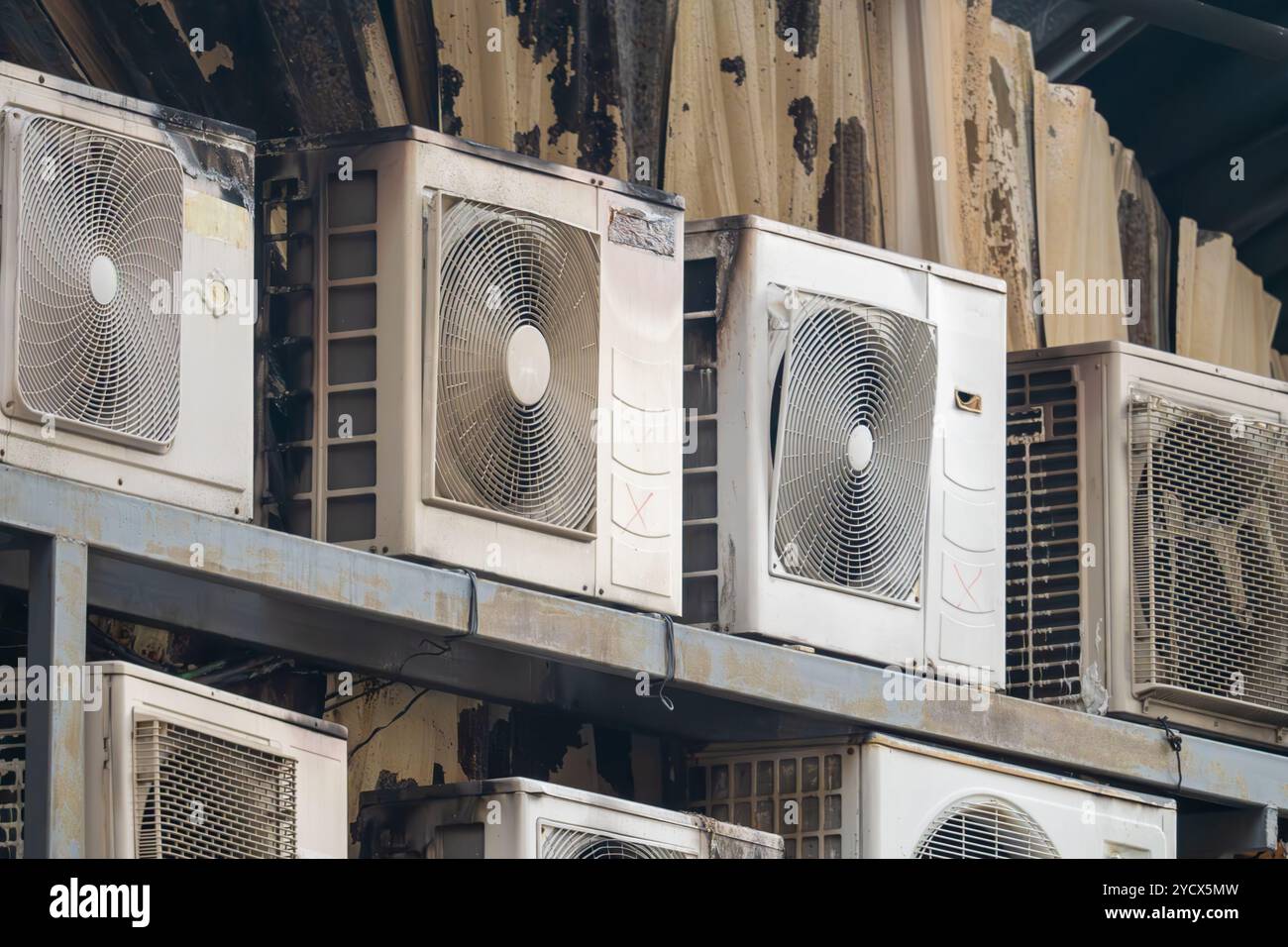 Images captures the devastating aftermath of a fire that ripped through ...