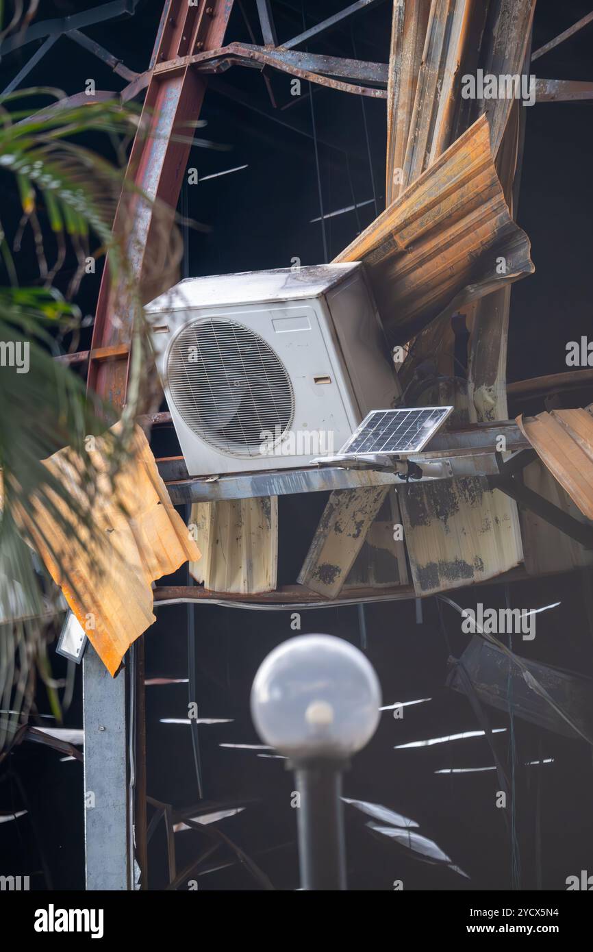 Images captures the devastating aftermath of a fire that ripped through ...
