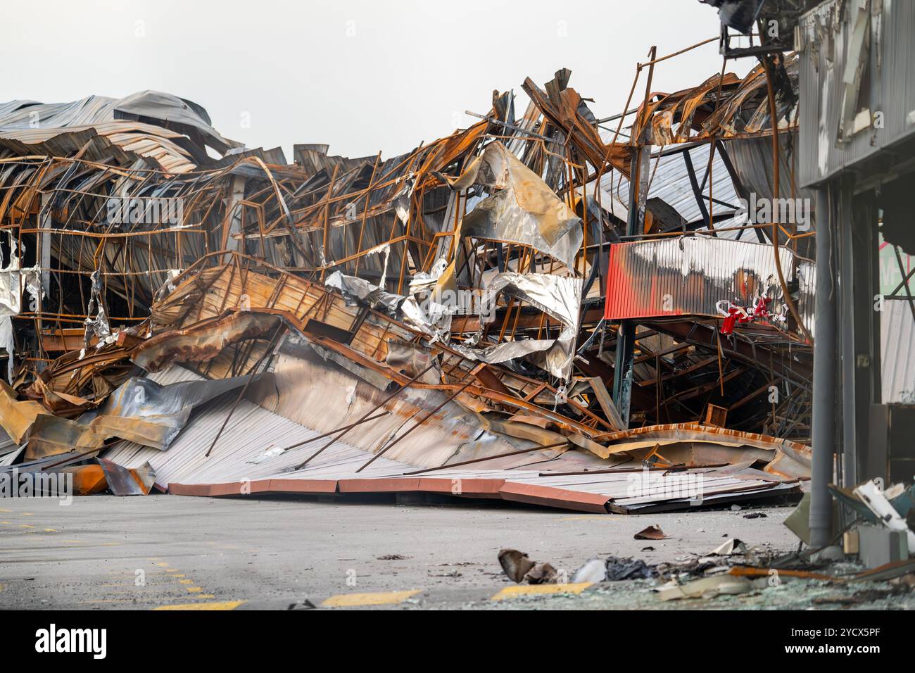 Images captures the devastating aftermath of a fire that ripped through ...
