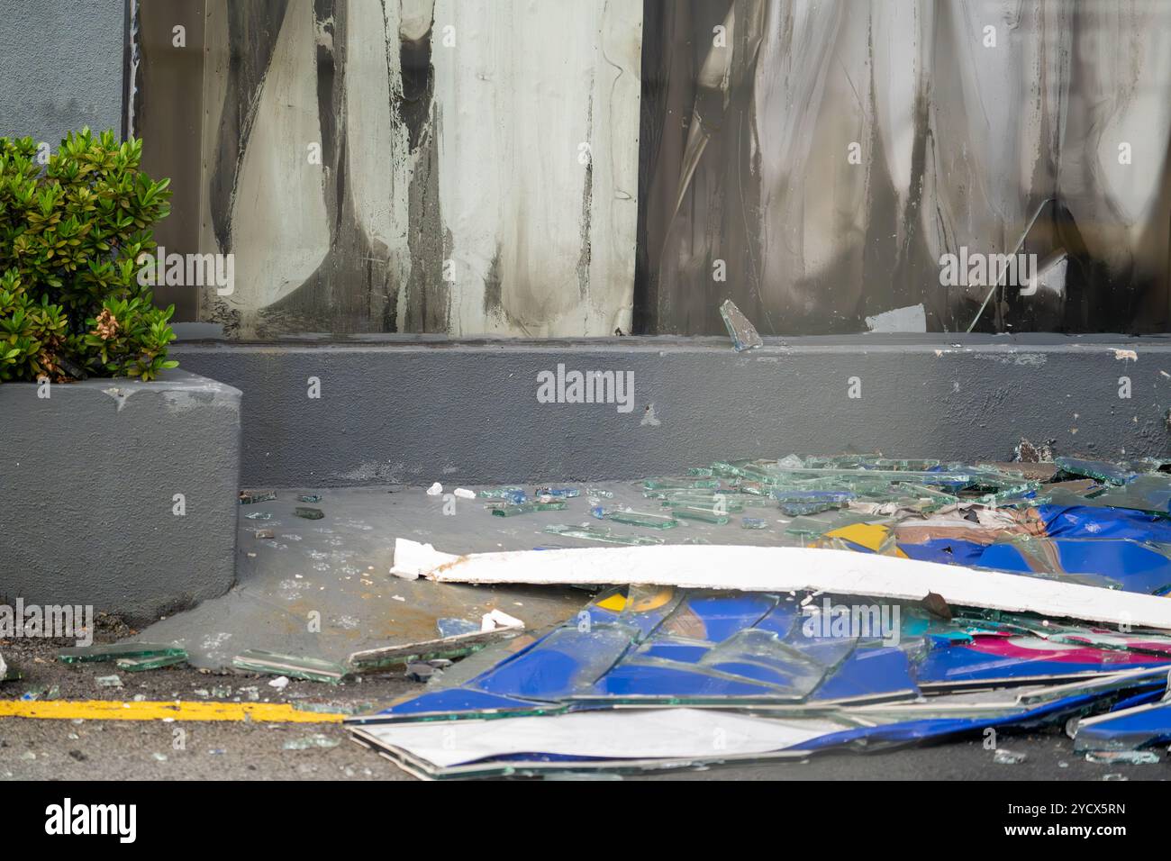 Images captures the devastating aftermath of a fire that ripped through ...