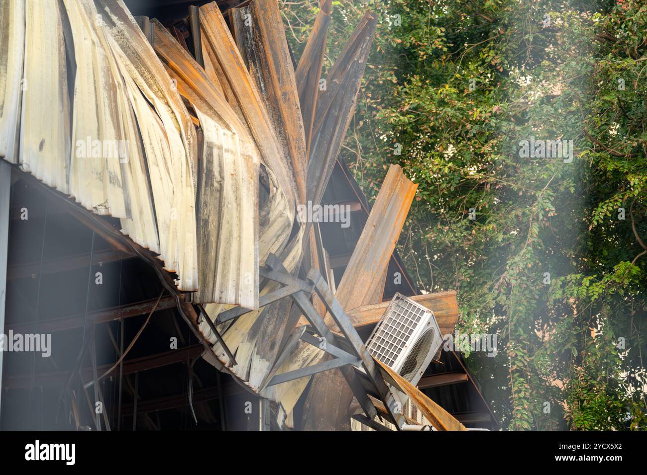 Images captures the devastating aftermath of a fire that ripped through ...
