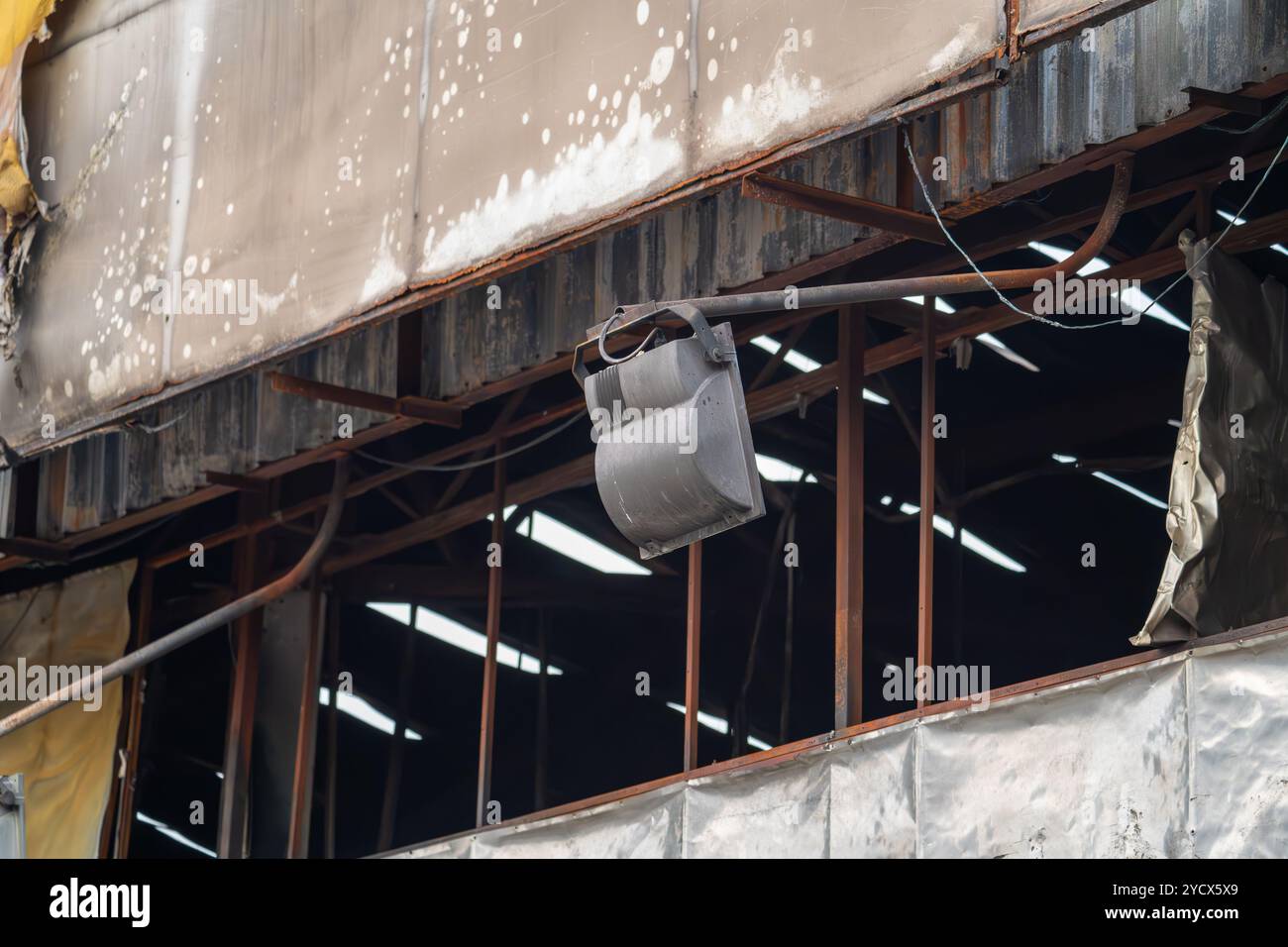 Images captures the devastating aftermath of a fire that ripped through ...