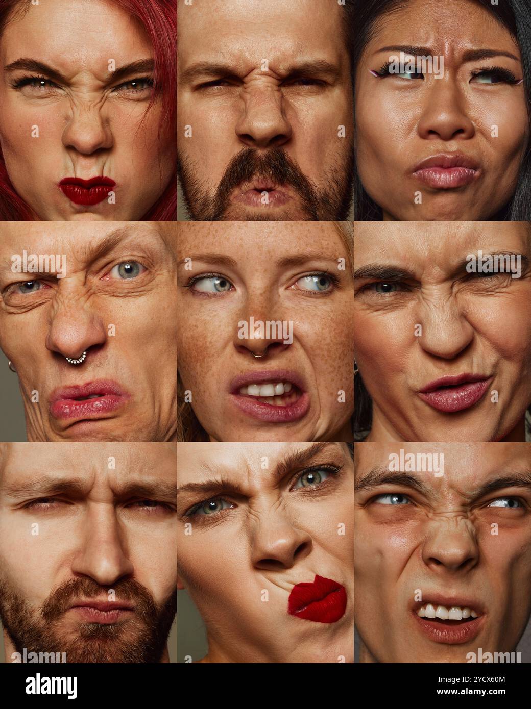 Exaggerated facial expressions of men hi-res stock photography and ...