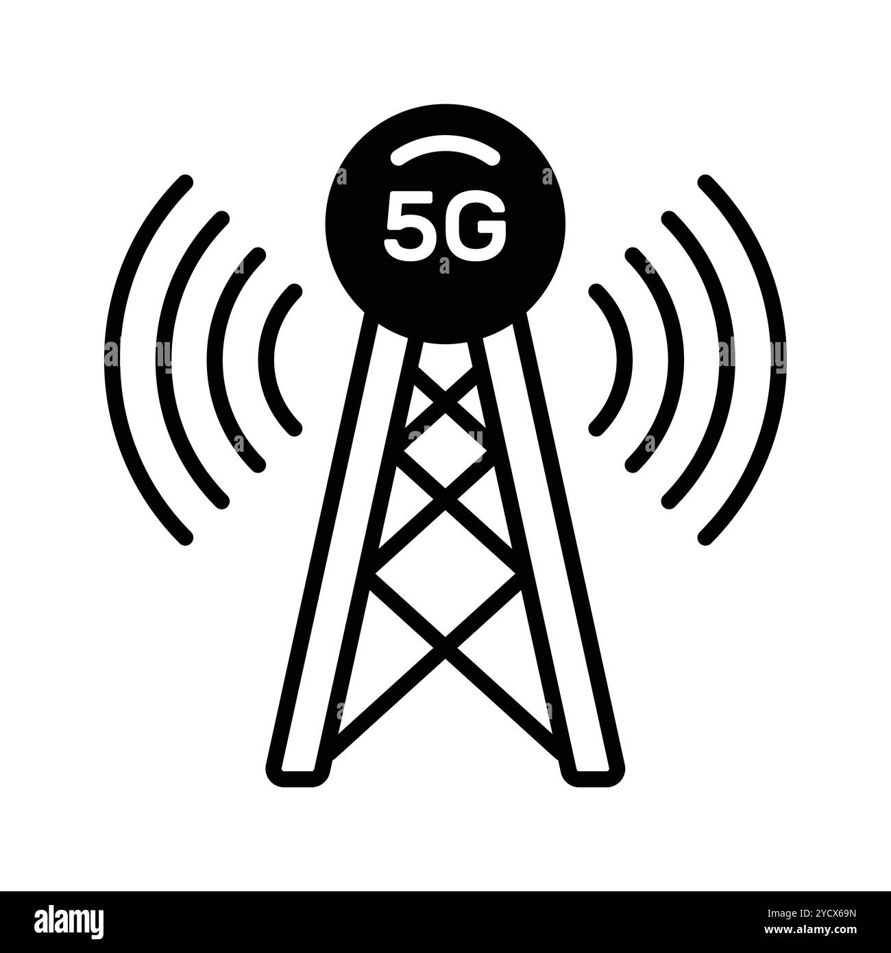 Broadcast tower signal Black and White Stock Photos & Images - Alamy
