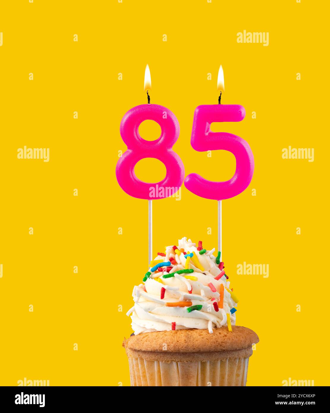 Number 85 burning anniversary hi-res stock photography and images - Alamy