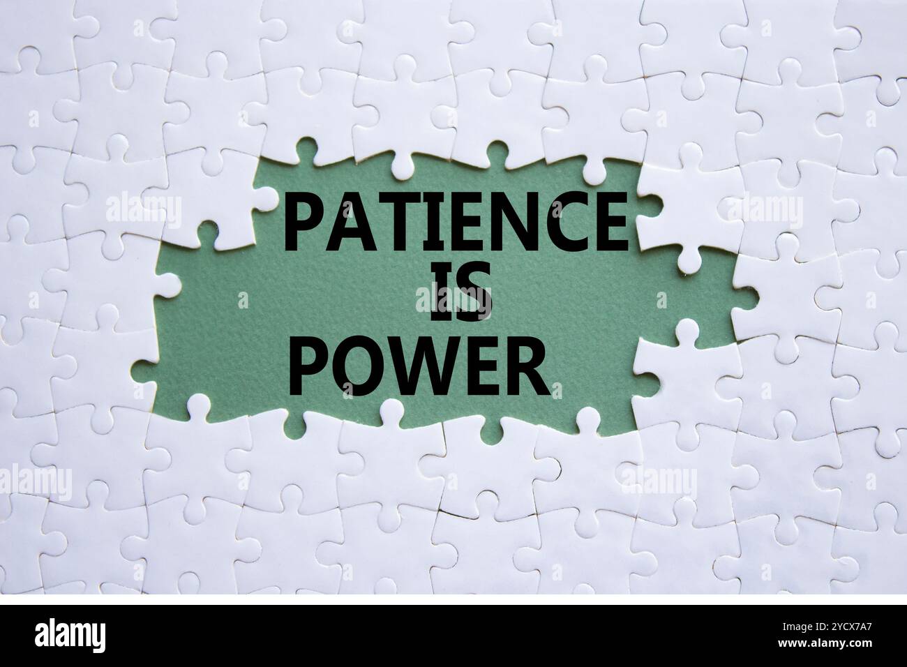 Patience is Power symbol. Concept words Patience is Power on white ...